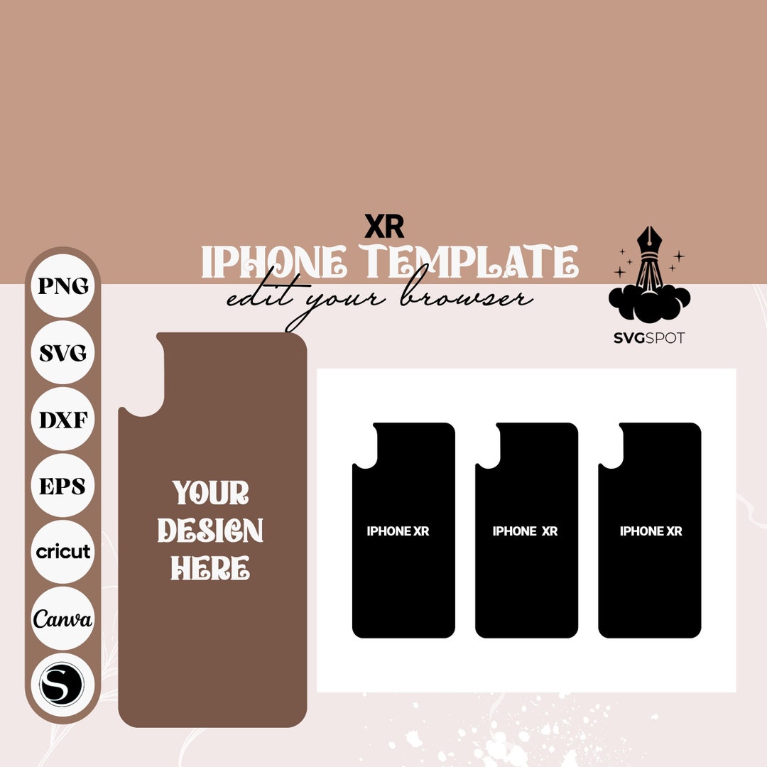 IPhone Xr SVG, iPhone XR Template, Phone Case Xr Template, iPhone Case ...