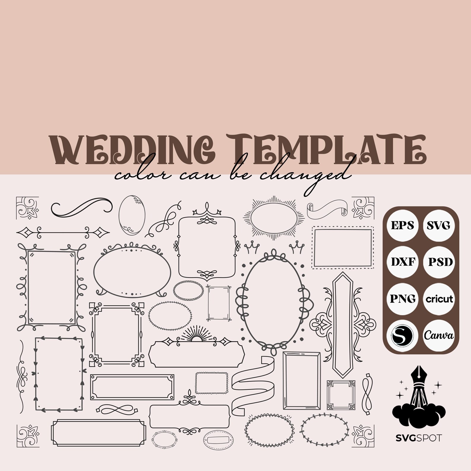 Frame Svg, Frame Svg, Border Svg, Frame Cut File, Svg File, Svg Files ...