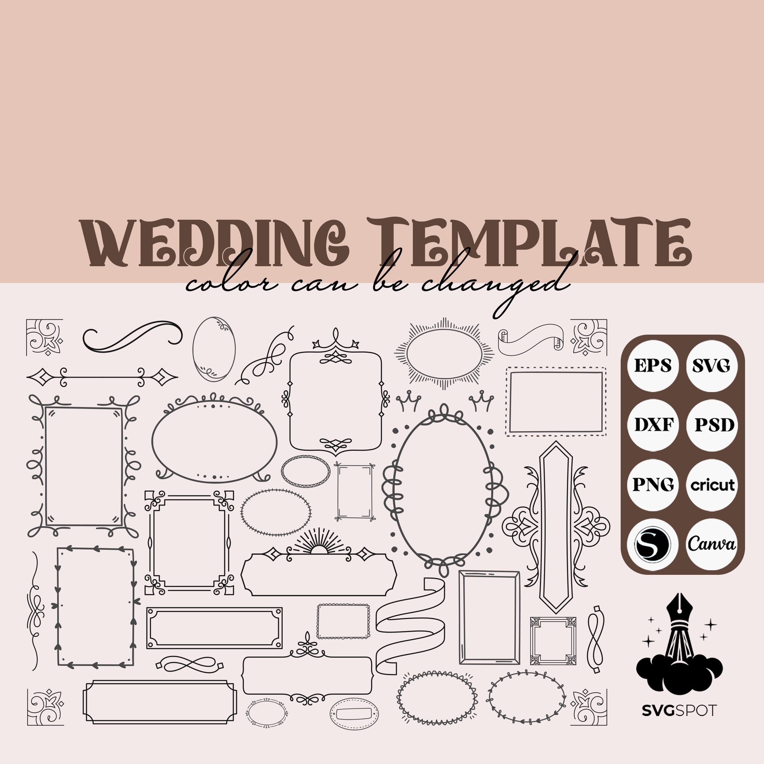 Frame Svg, Frame Svg, Border Svg, Frame Cut File, Svg File, Svg Files ...