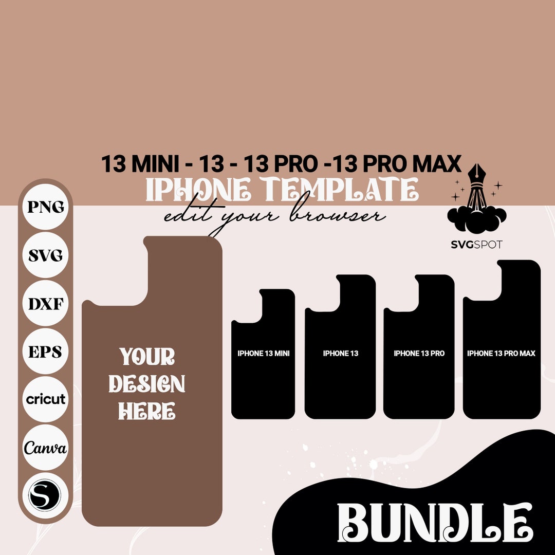 IPhone 13, 13 Pro, 13 Pro Max, 13 Plus SVG, iPhone Template, Phone Case ...