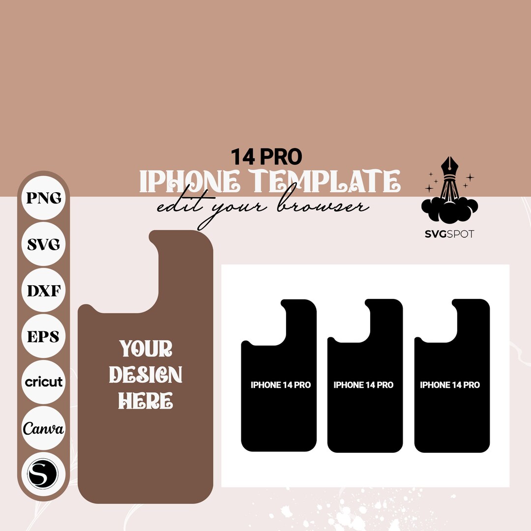IPhone 14 Pro SVG, iPhone 14 Pro Template, Phone Case 14 Pro Template, iPhone Case 14 Pro SVG ...