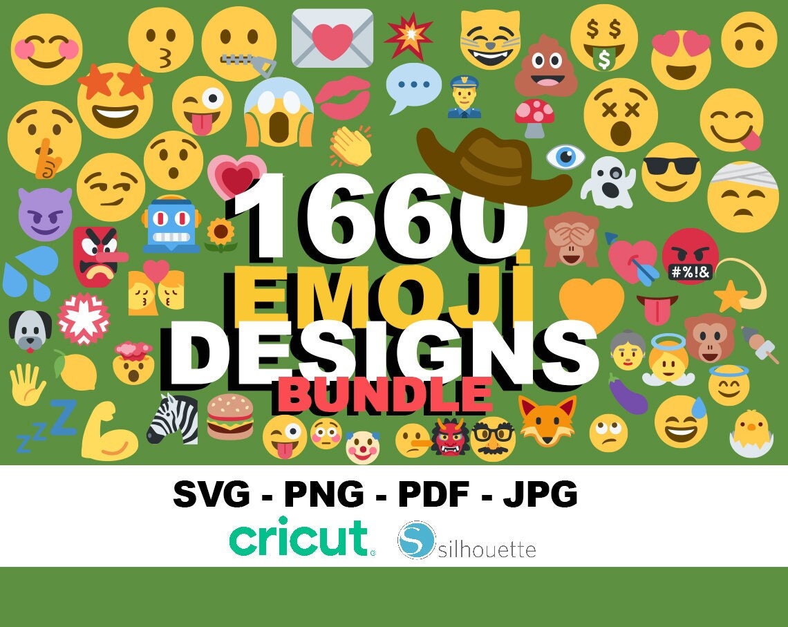 Emoji Svg, Emoji Collection Svg, Emoji Svg Files, Emoji Clipart, Smiley ...