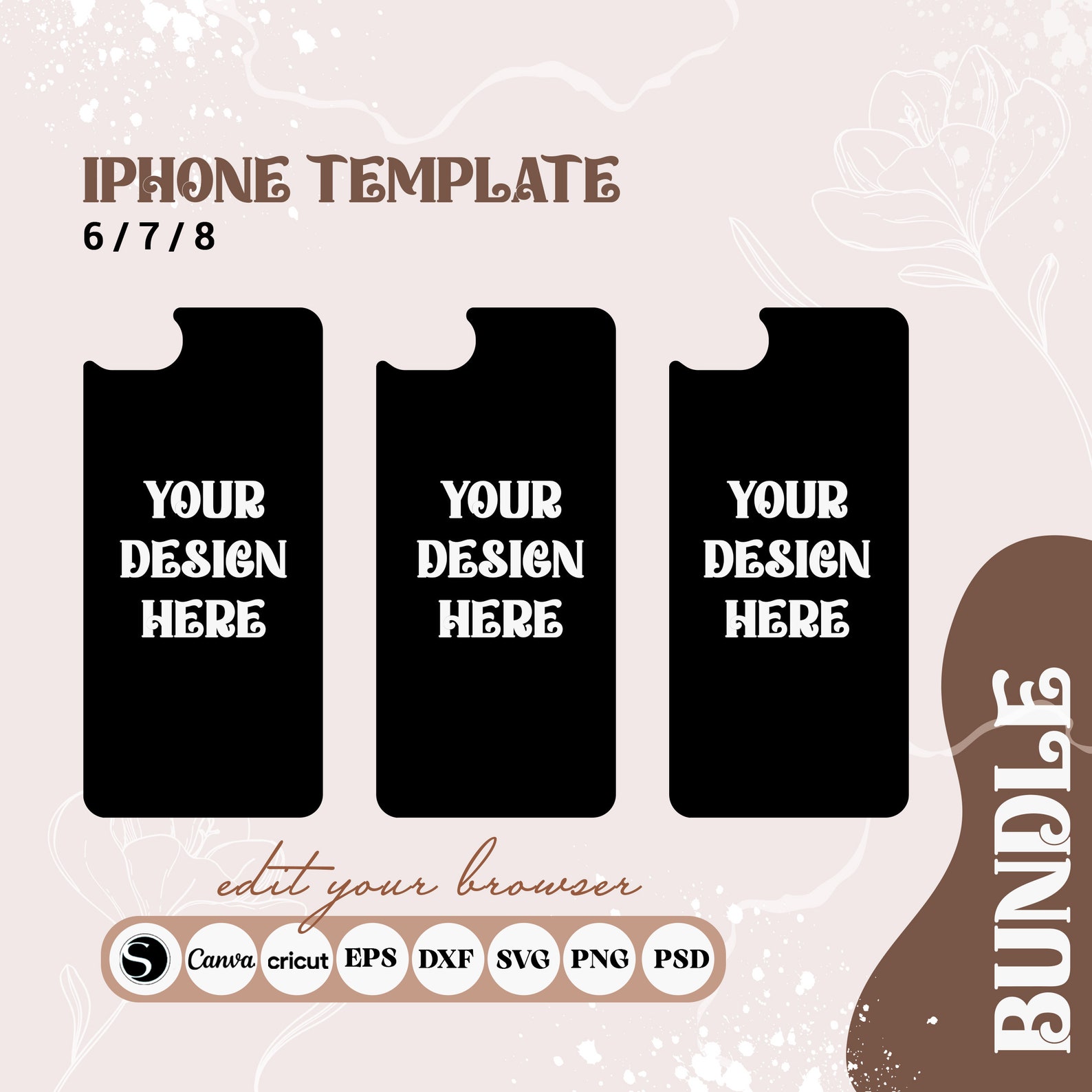IPhone 6, 7, 8 Plus SVG, iPhone Template, Phone Case Template, iPhone ...