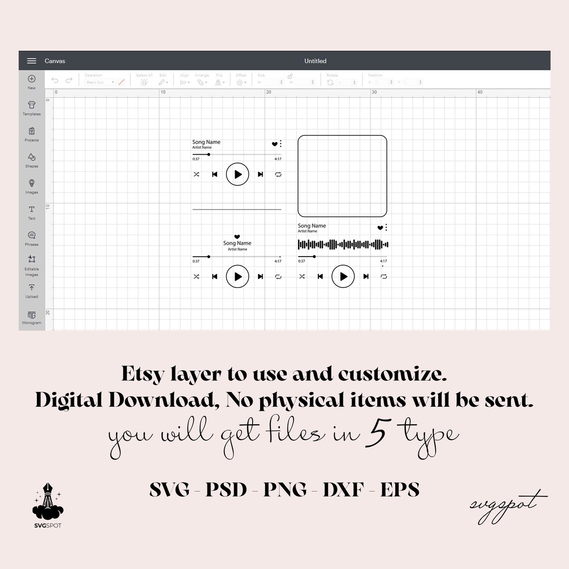 Music Player Svg - Bundle Music -player Display -audio Control Svg ...
