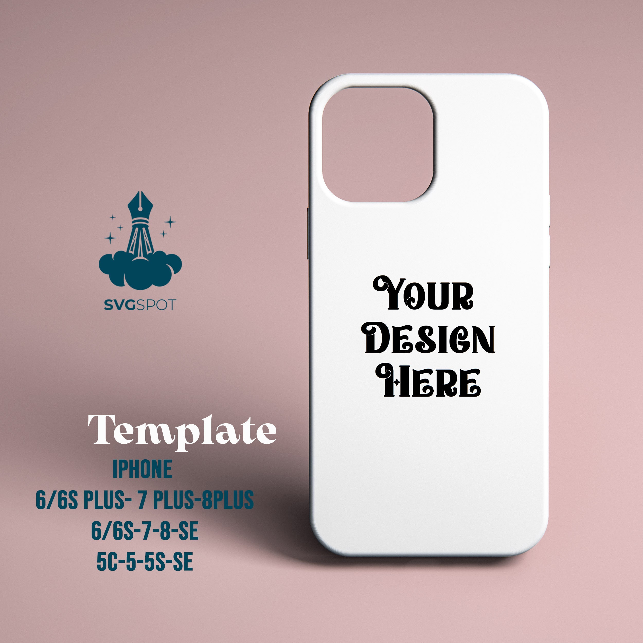 IPhone 5 6 7 8 SVG iPhone Template Phone Case Template - Etsy