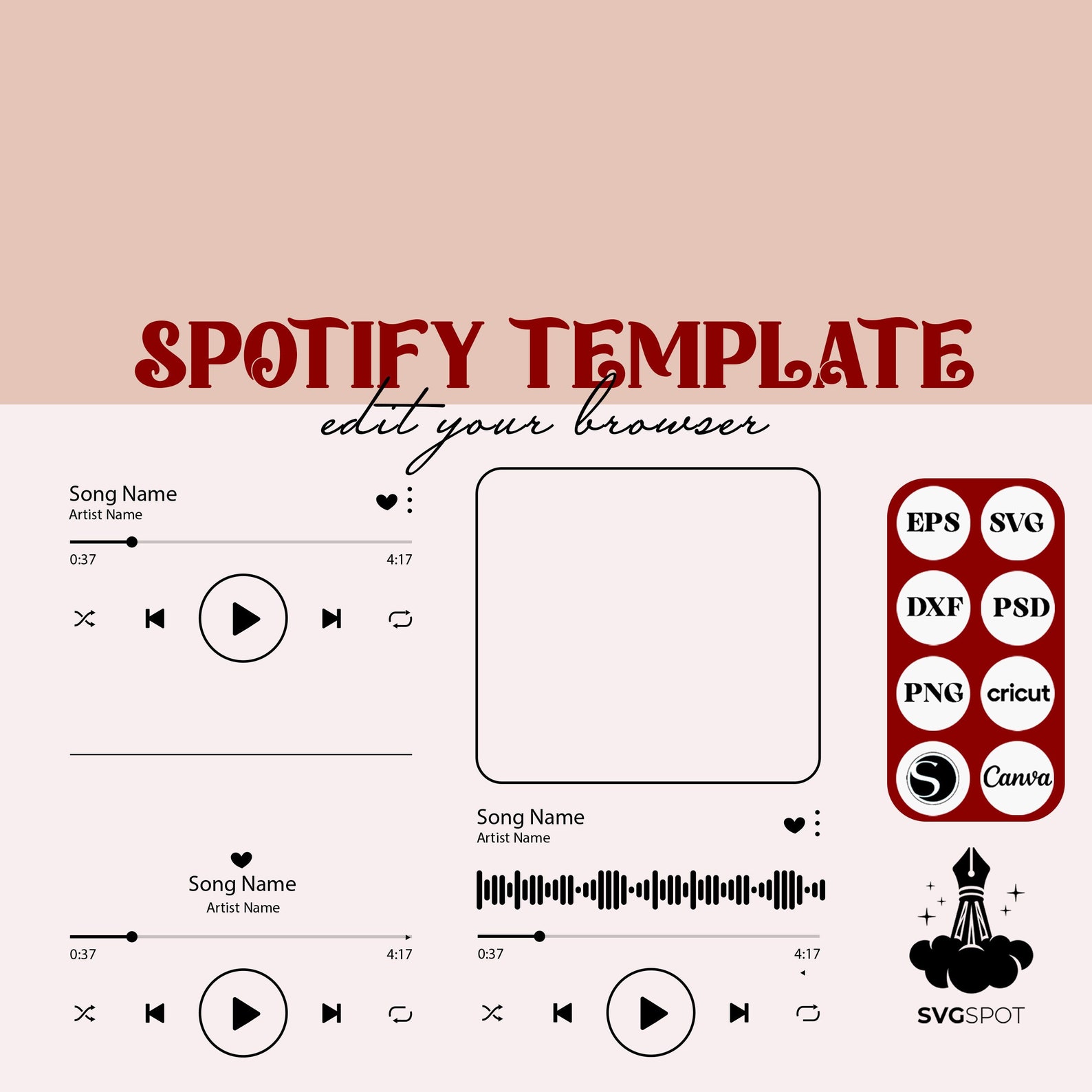 Music Player Svg - Bundle Music -player Display -audio Control Svg ...