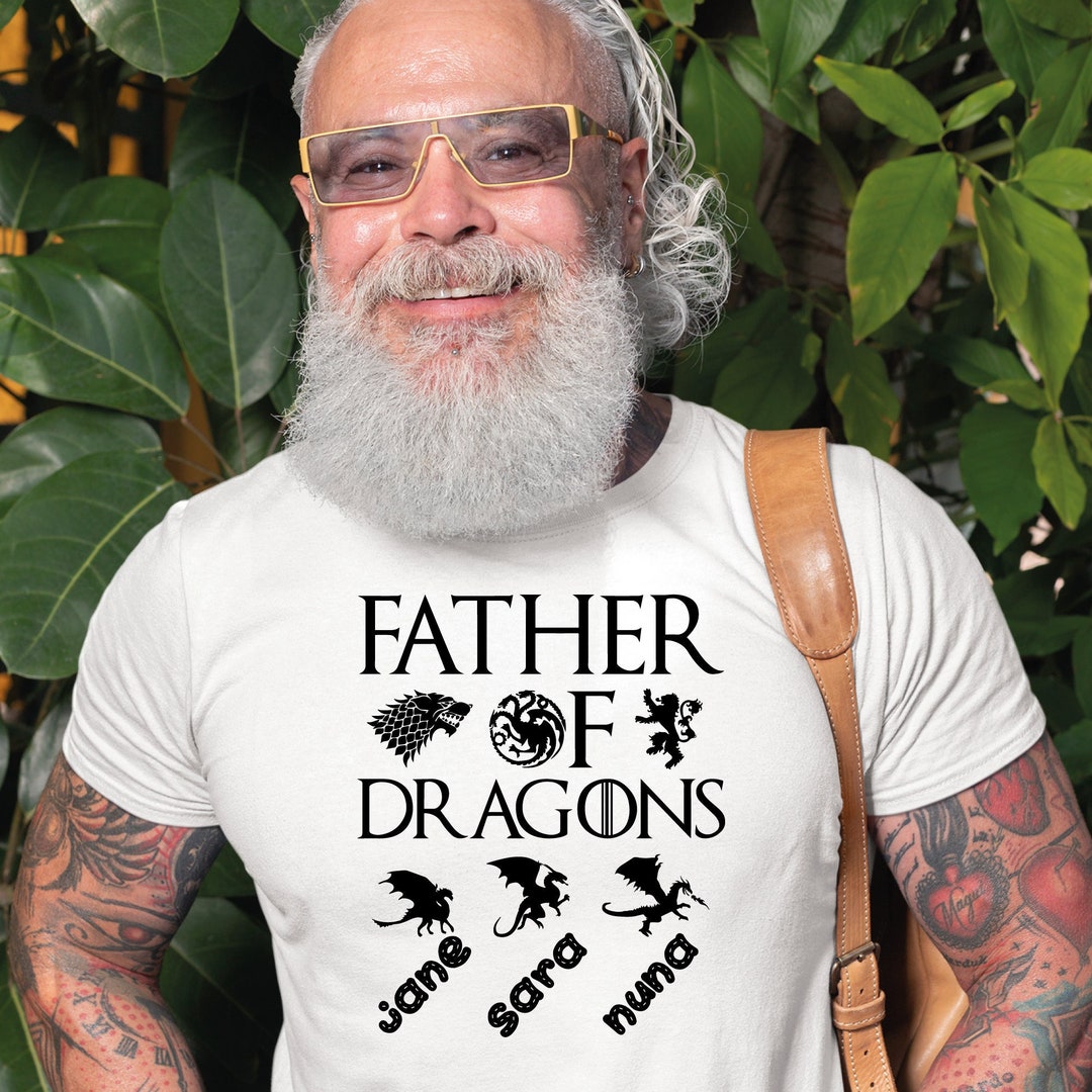 Father's Day Shirt, Dragon Father Shirt, Father of Dragons Father's Day ...