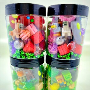 MINECRAFT Inspired Playdough Jars | Sensory Jar | Kids Birthday | Kids ...
