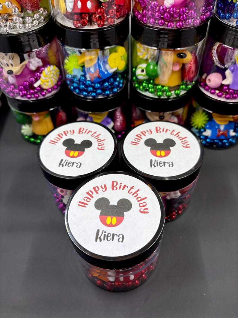 MOUSE Birthday Party Favors | Play Dough Jar With Finger Puppet | Kids ...