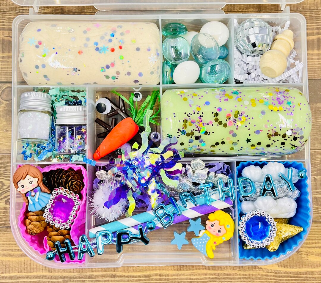 FROZEN ICE PRINCESS Play Dough, Elsa, Anna, Sensory Kit, Kids Gift ...