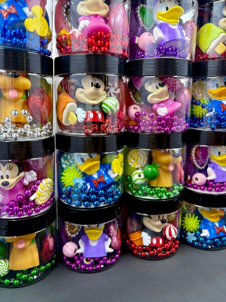 MOUSE Birthday Party Favors | Play Dough Jar With Finger Puppet | Kids ...
