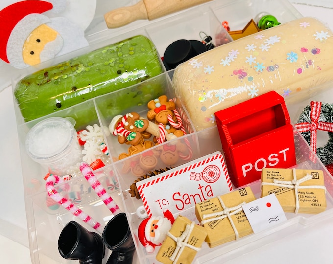SANTA Claus Playdough Kit | Decorate a Christmas Tree | Holiday Kids ...