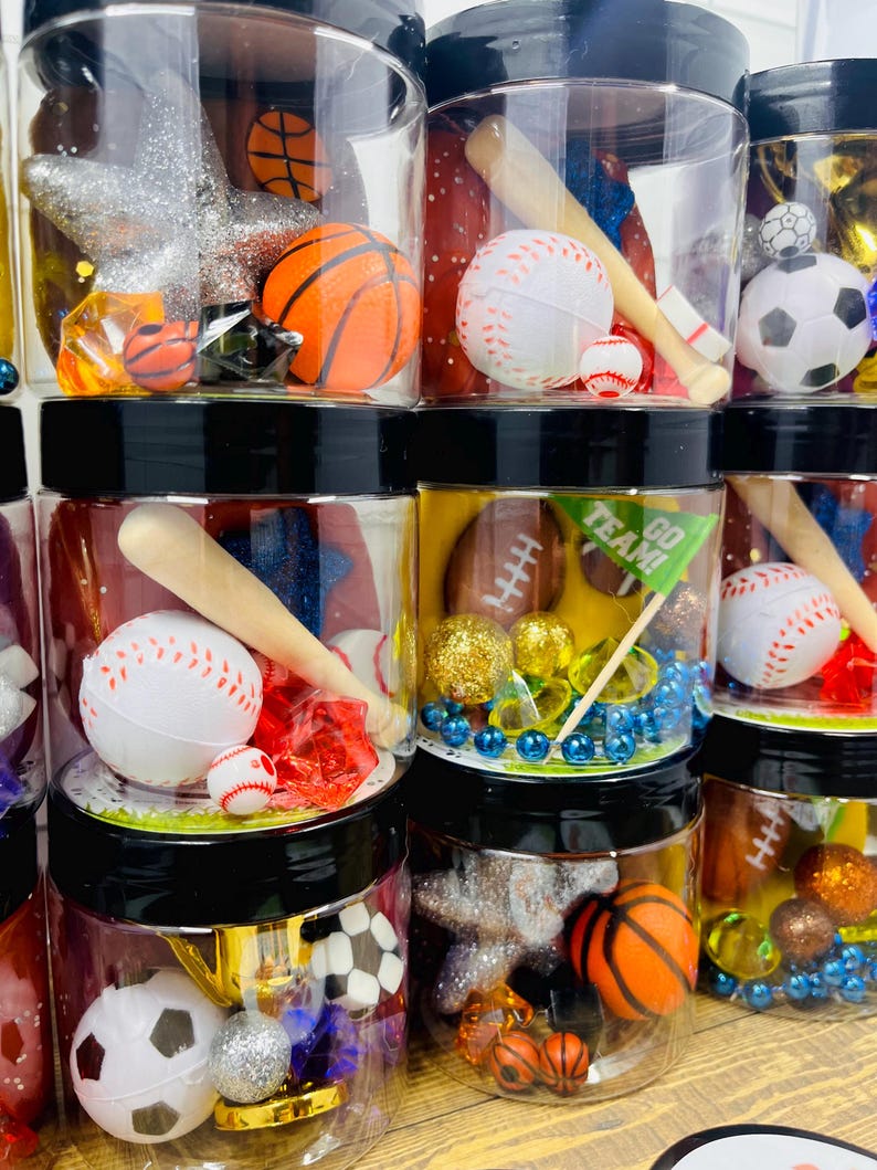 SPORTS Playdough Party Favors | Football, Basketball, Baseball, Soccer ...