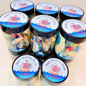 PIRATE Play Dough Jars, Pirate Birthday Favors, Goodie Bags, Kids Party ...