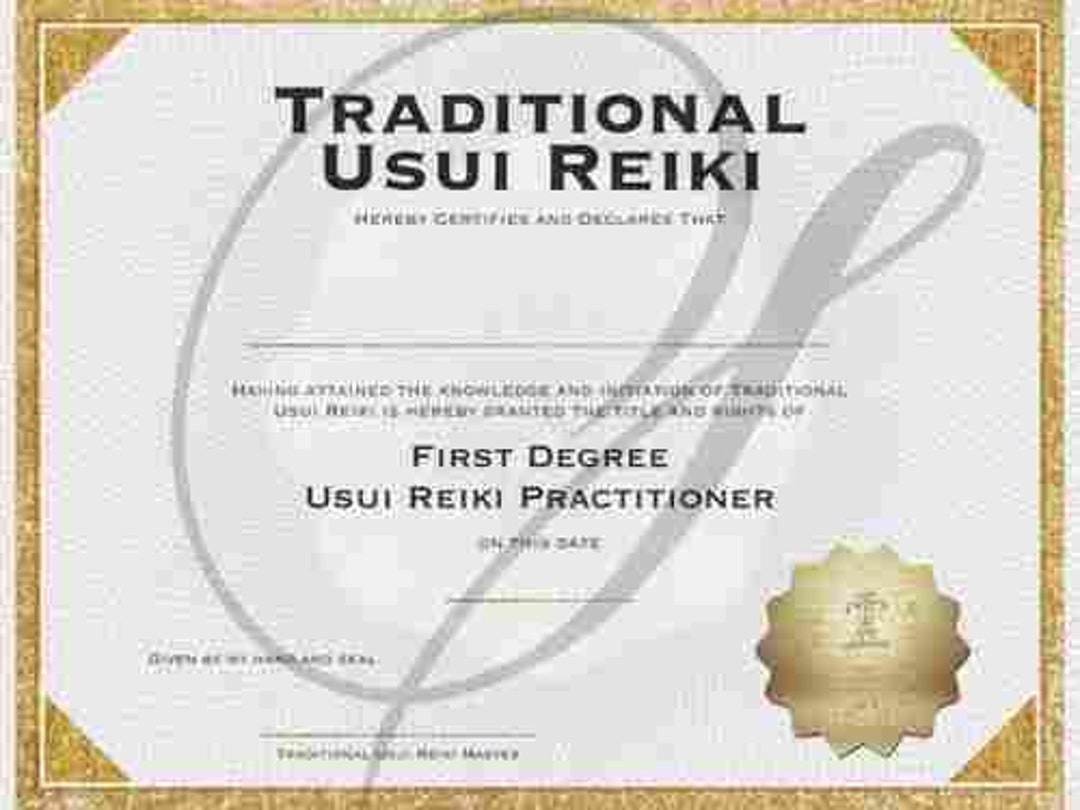 Traditional Usui Reiki | Digital | Certificates | PDF | Class ...