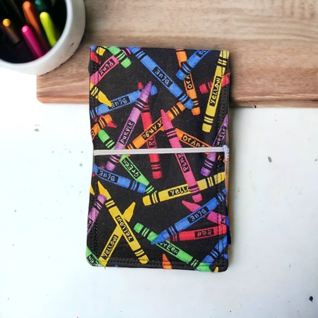 Handmade Cotton Fabric Misc Carry on | Notepad | Crayon | Kid | On-the ...