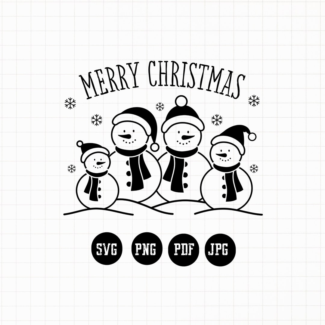 Merry Christmas Snowman SVG Christmas PNG Kids Christmas Svg Snowman ...