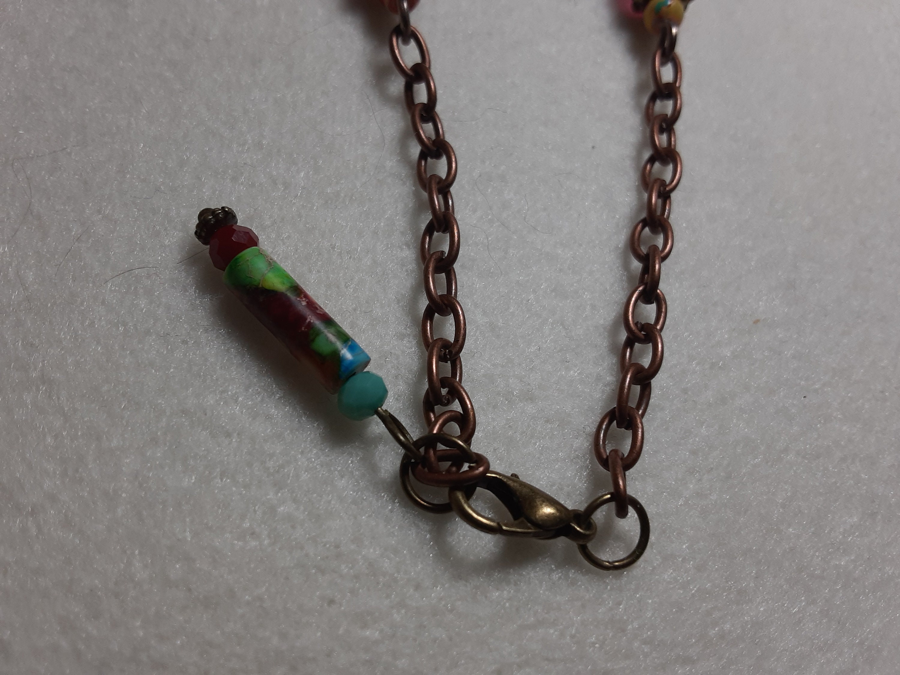 Gypsy Treasure Chandelier Pendant Necklace, BOHO Necklace, Beaded Chain ...
