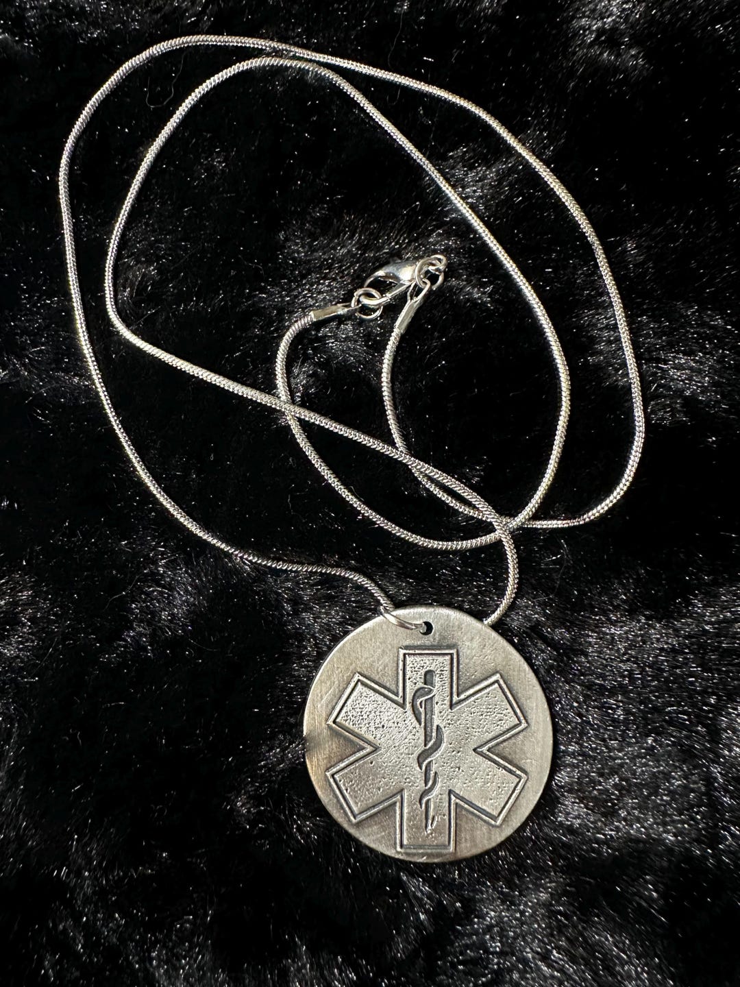 Star of Life Paramedic Symbol Pendant - Etsy