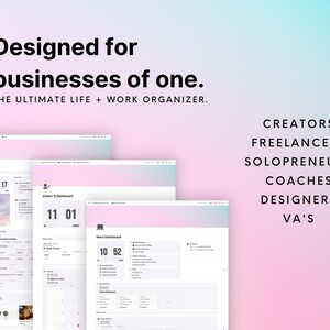 Notion Template | Notion Business Template | Notion Dashboard | Notion Template for Freelancers ...