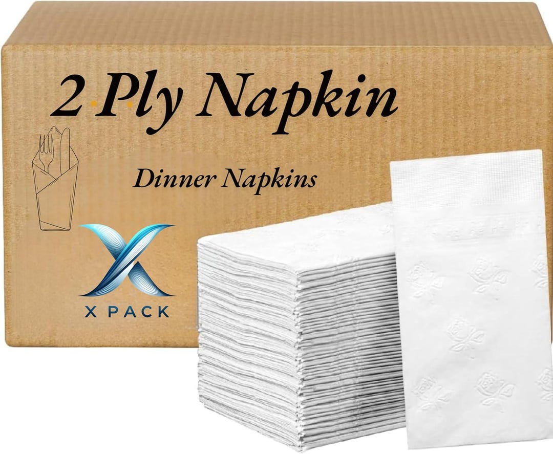 Xpack 2-ply Napkin Dispenser Refills – White, 300 Napkins/pack ...