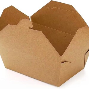 X PACK Choice Kraft Microwavable Folded Paper Take-out Container ...