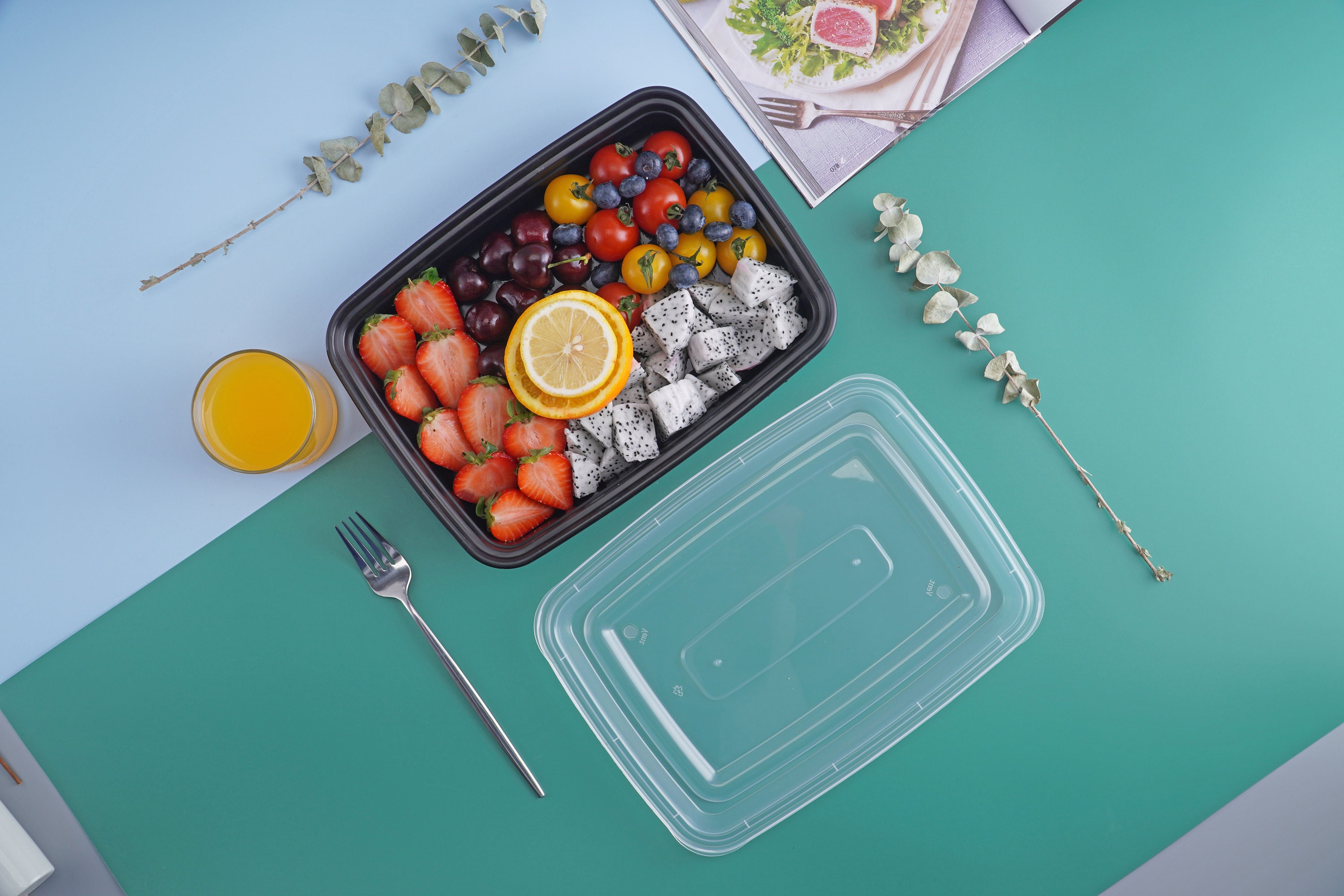 32 Oz Reusable Meal Prep Containers, Microwave Safe Food Containers ...