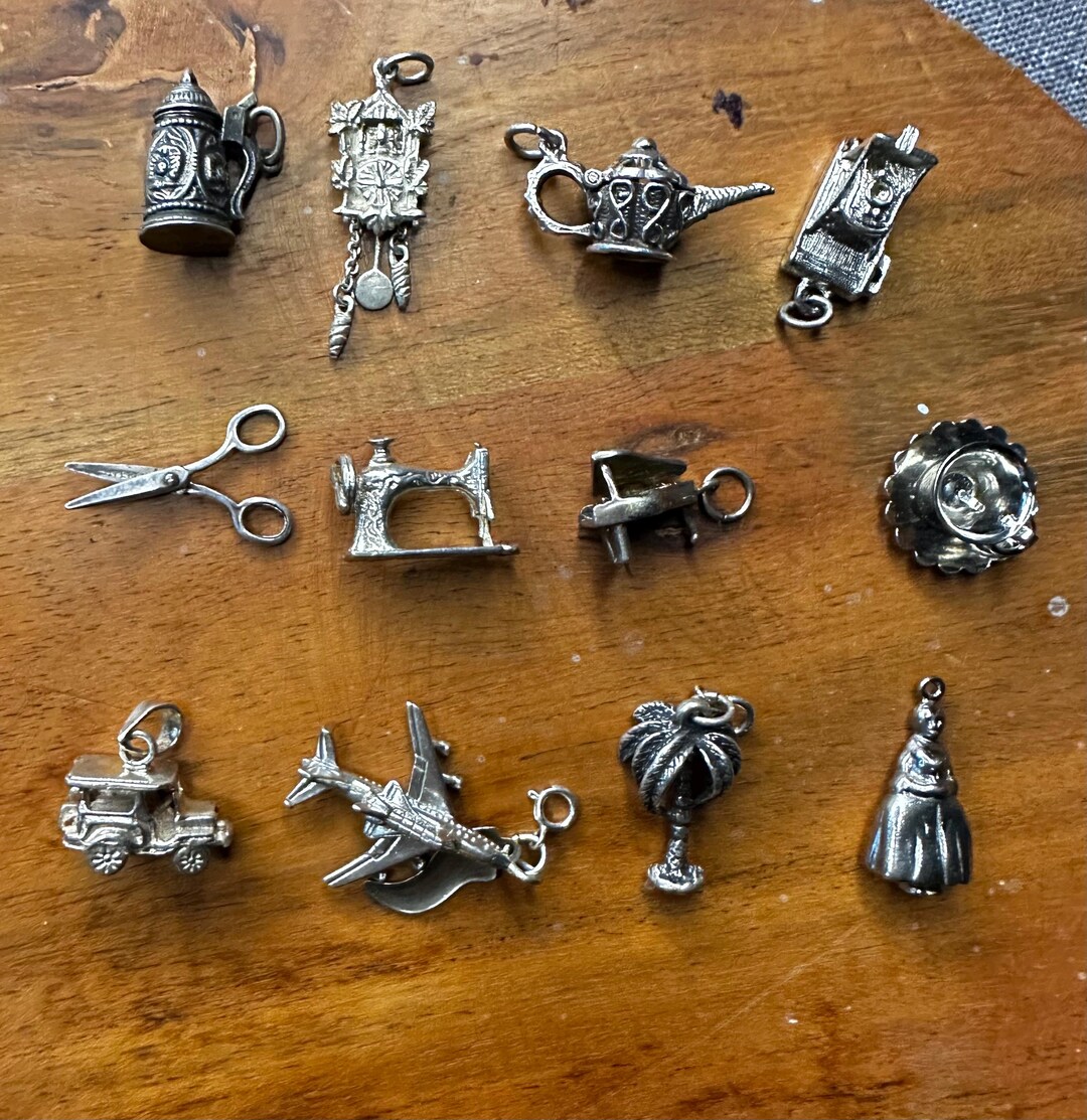 Vintage Sterling Silver Charm: 3D Moveable Solid Silver 925 - Etsy