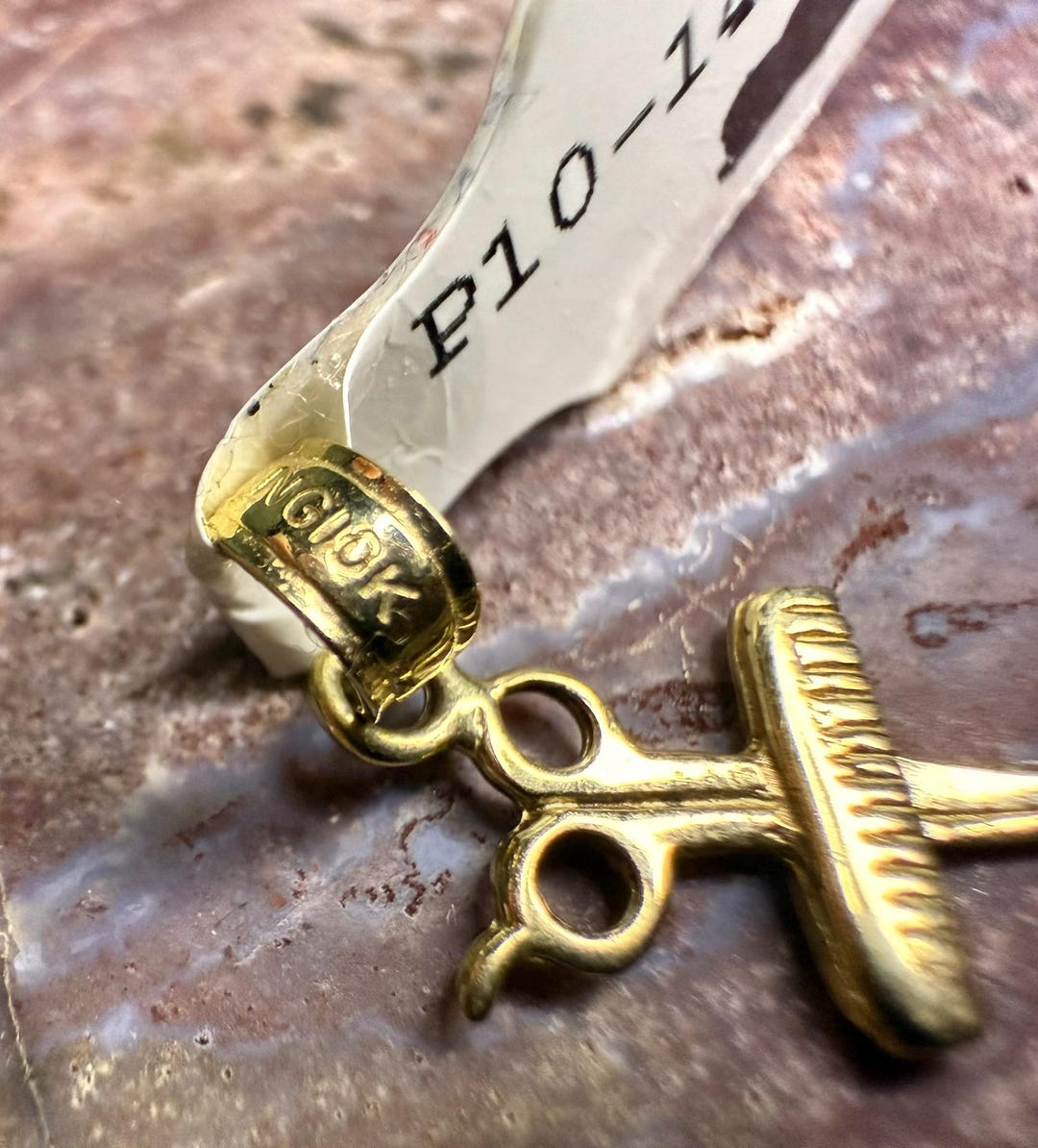 Solid Gold Charm Scissors and Barber Comb Hairstylist Yellow Gold ...