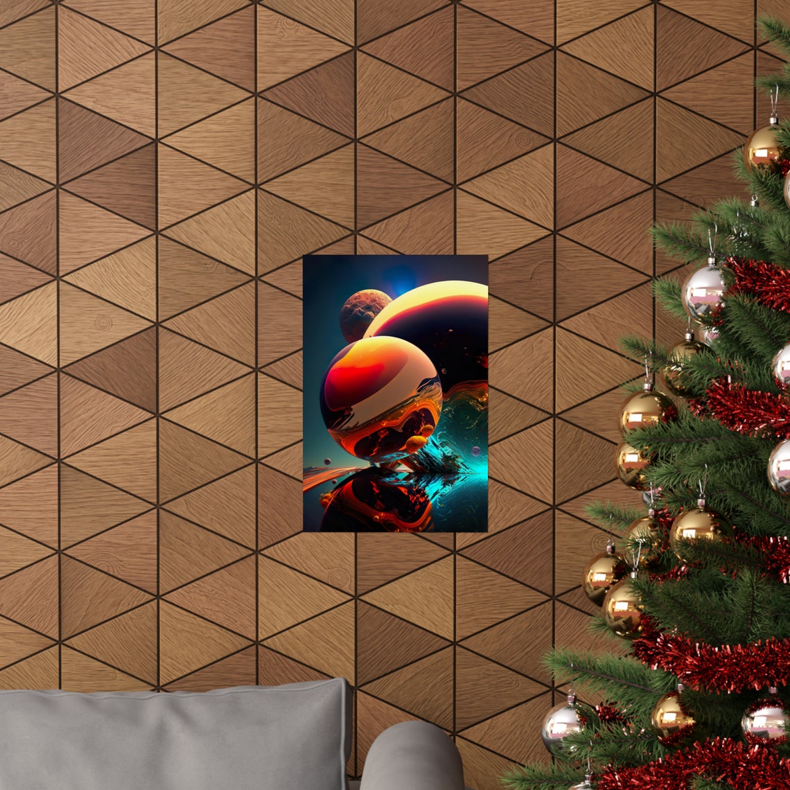 Abstract Planets Art, Wall Print for Home, Office Decor Poster - Etsy