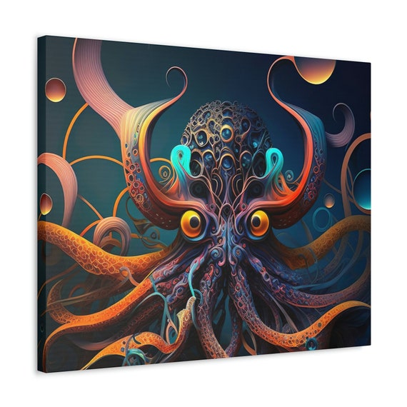 Abstract Octopus Drawing