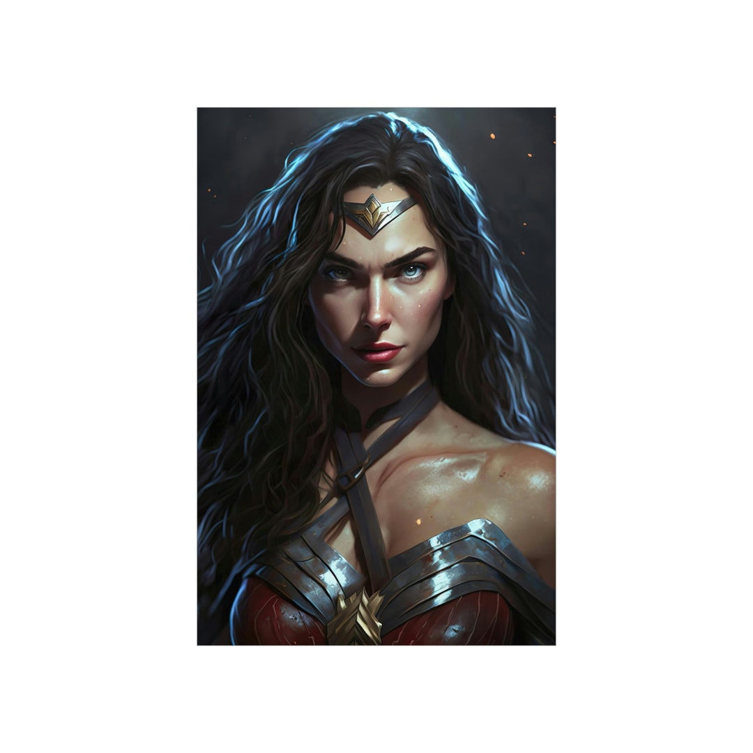 Superheroine Art for Wall Decor, Wall Art, Wall Print, Poster for Home ...