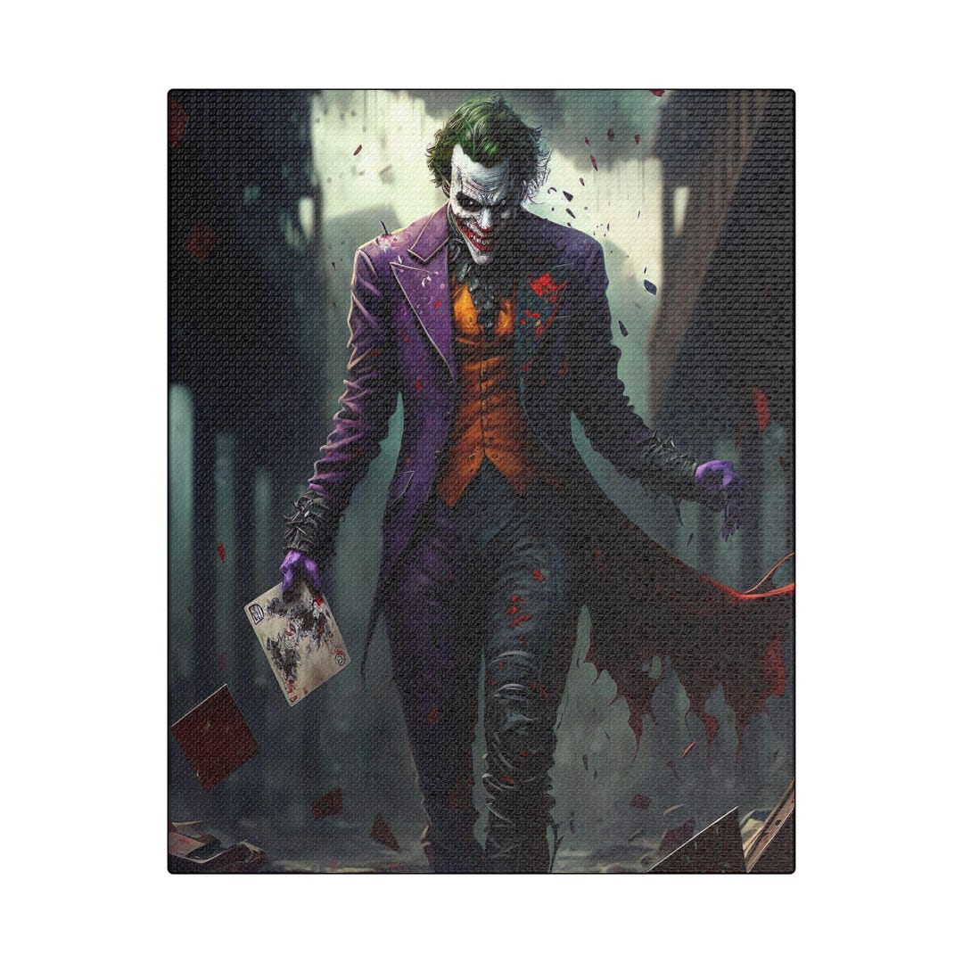 Chaotic Grin – Dark Clown Villain Art Print | Cinematic Gothic Wall Art ...