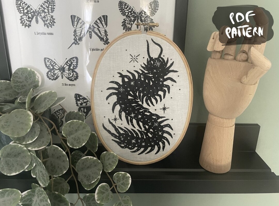 PDF Pattern Celestial Centipede Embroidery - Etsy