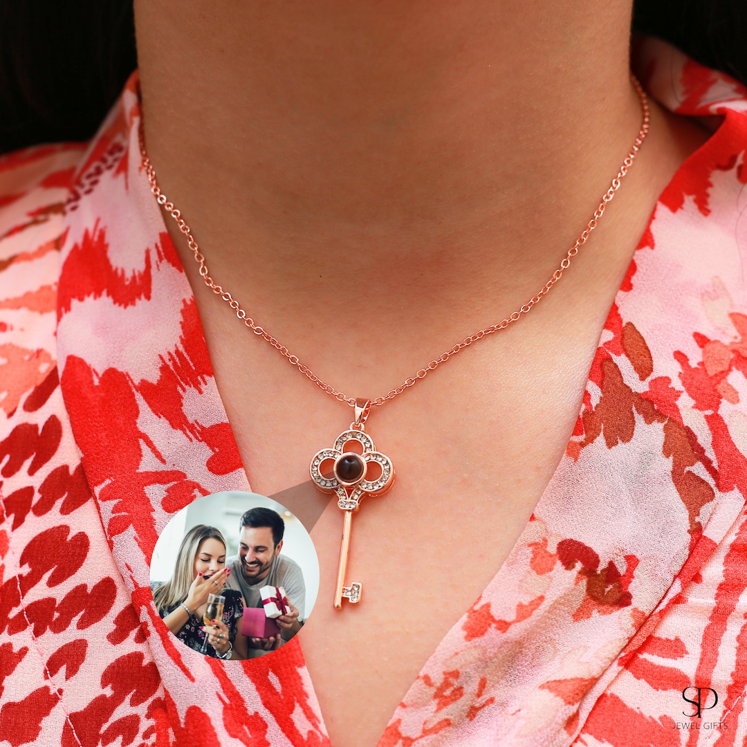 Photo Projection Necklace, Personalized Photo Necklace, Custom Photo ...