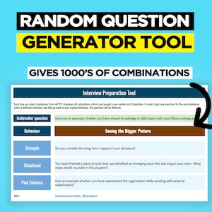 Civil Service Interview Question Bank - Random Question Generator | Prepare for Civil Service ...