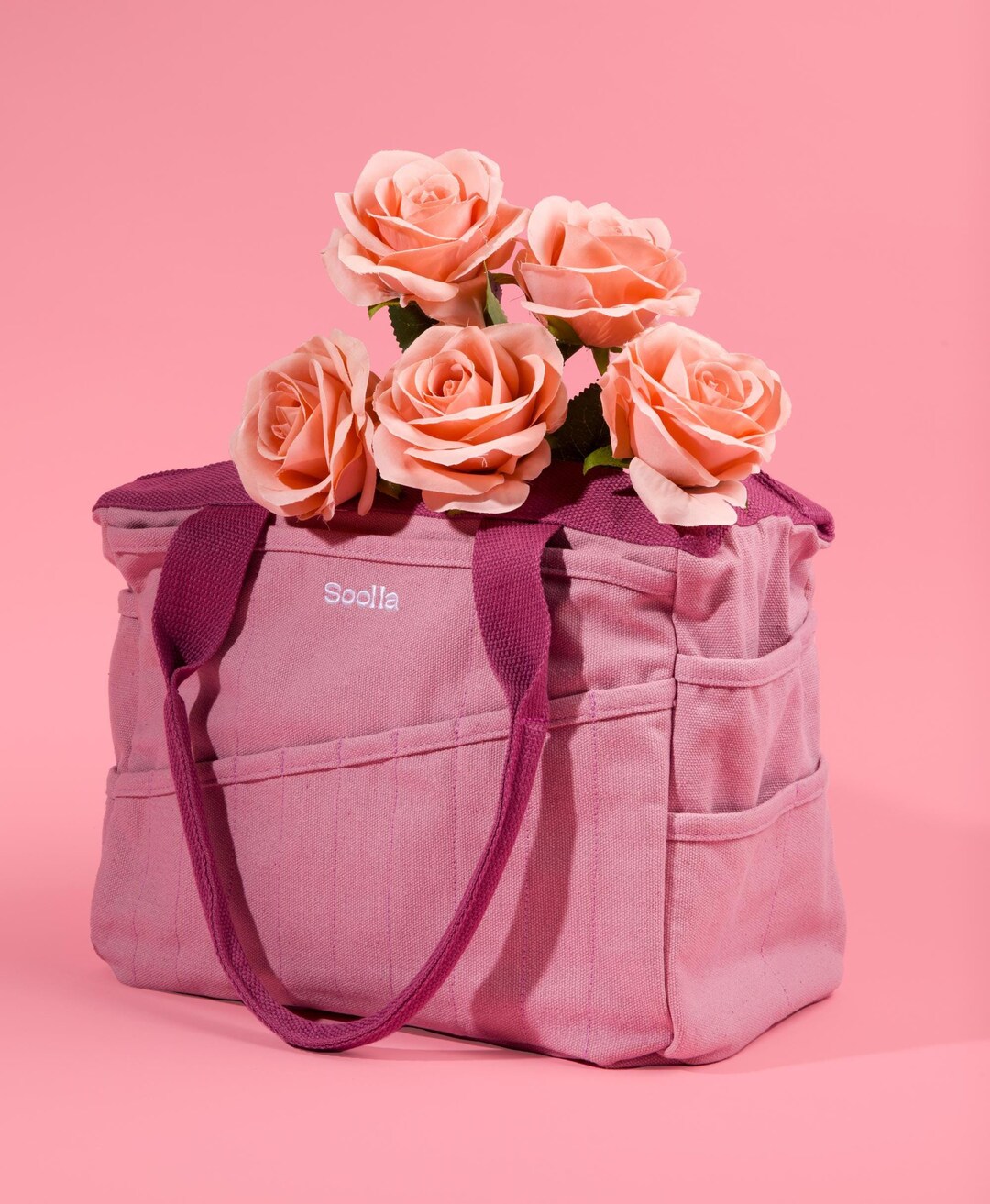 Desert Rose Soolla® Art Studio Bag, Pink Crochet Bag & Pottery Tool Bag ...