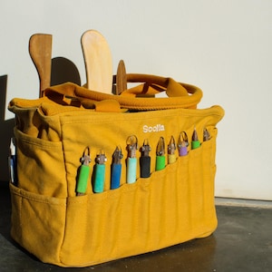 2-pack Soolla® Studio Project Bags for Knitters & Potters, Green, Art ...