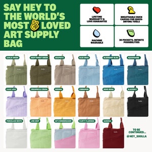 2-pack Soolla® Studio Project Bags for Knitters & Potters, Green, Art ...