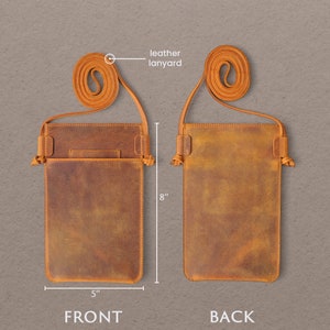 Personalized Leather Slim Phone Pouch | Mini Shoulder Bag | Card Holder ...