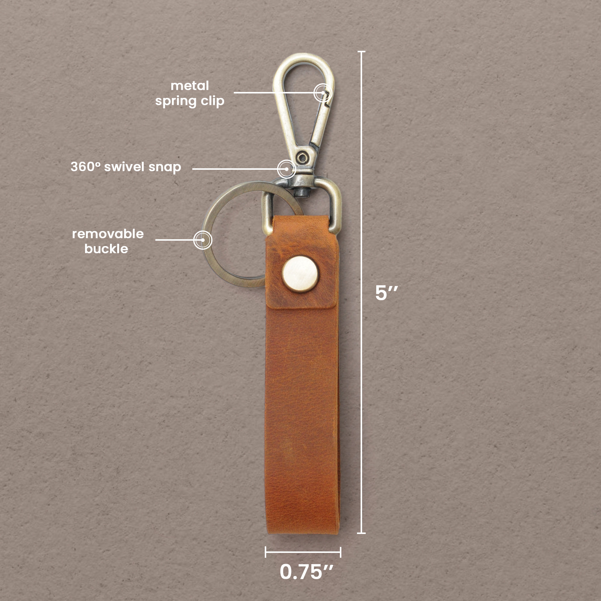 Customized Leather Keychain for Him Personalized Keychain Ring Handmade ...