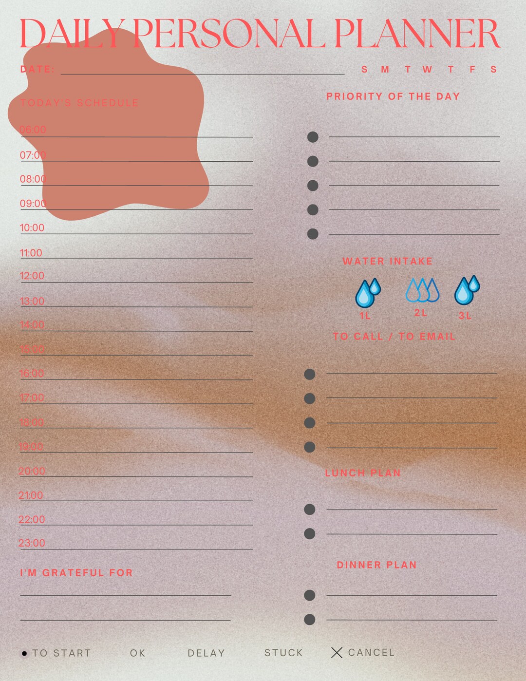 Digital Daily Planner - Etsy