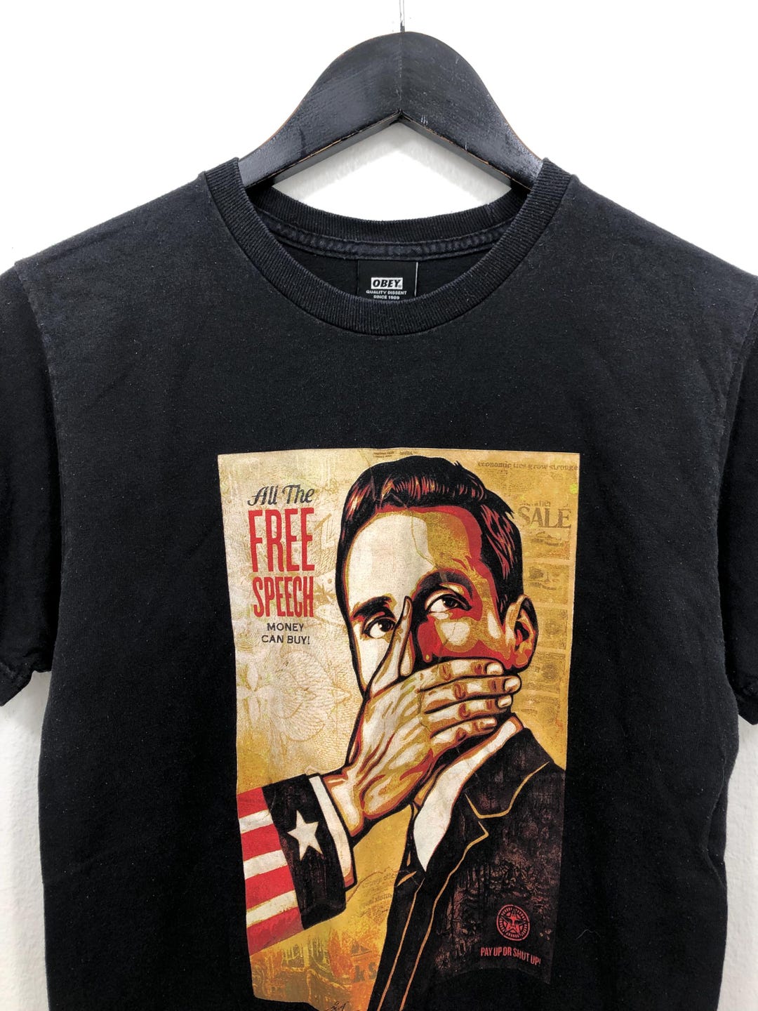 Obey Graphic Print Free Speech Poster Size S - Etsy