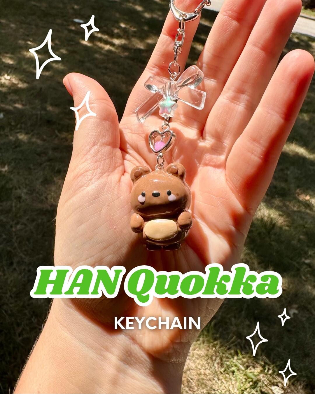Stray Kids SKZOO Keychain, HAN Quokka, Han Jisung, Polymer Clay and ...