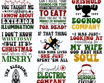 Ultimate Christmas Vacation Design Bundle. SVG DFX Png Eps. 25 Unique ...