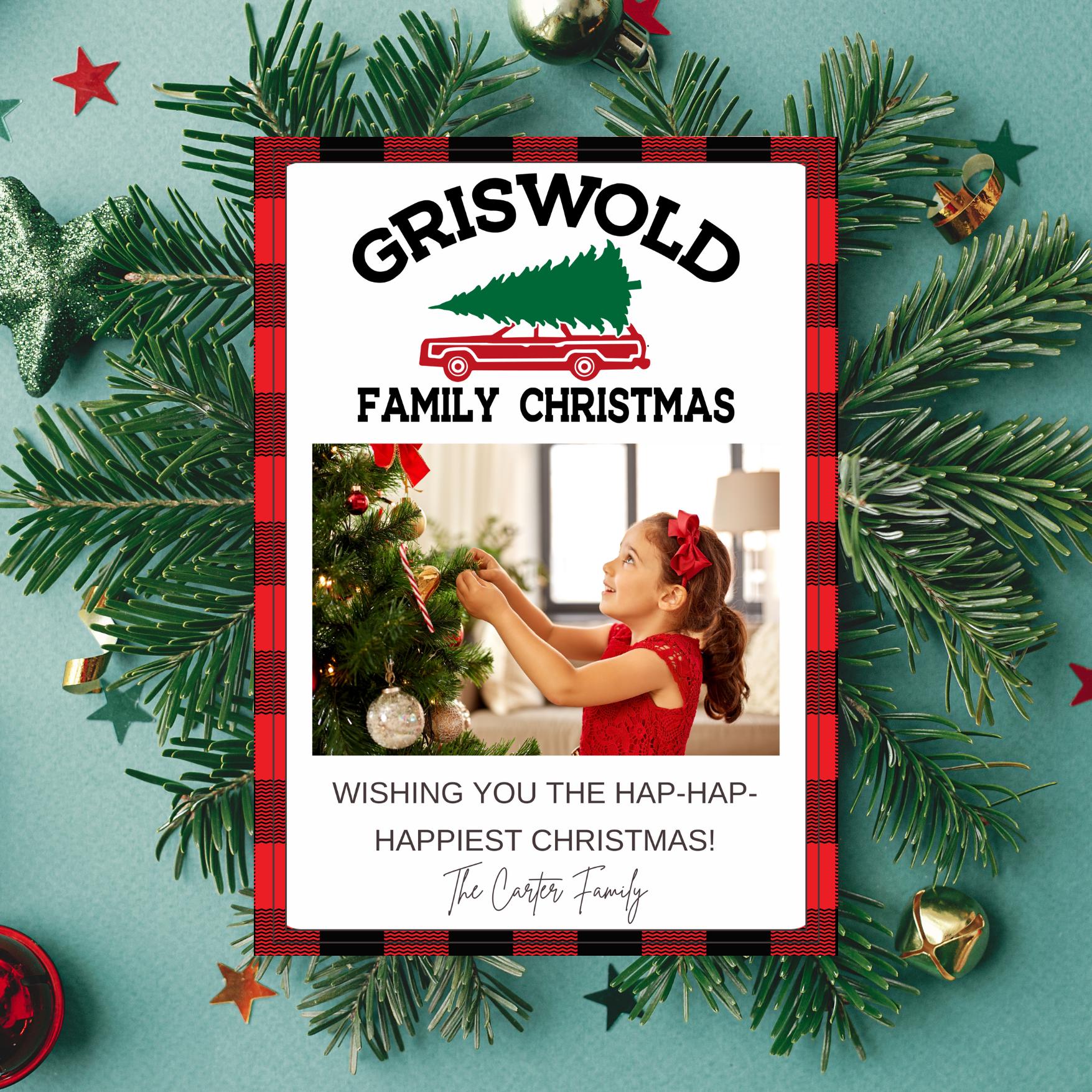 Christmas Vacation Custom Family Christmas Card, Downloadable ...