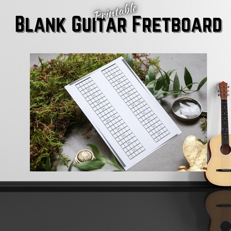 Printable Blank Fretboards for Guitar. Great for Teachers and Students ...