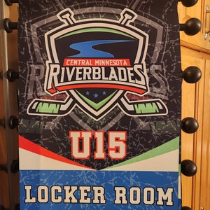 Hockey Locker Room & Hotel Door Flags (or Any Sport) - Etsy