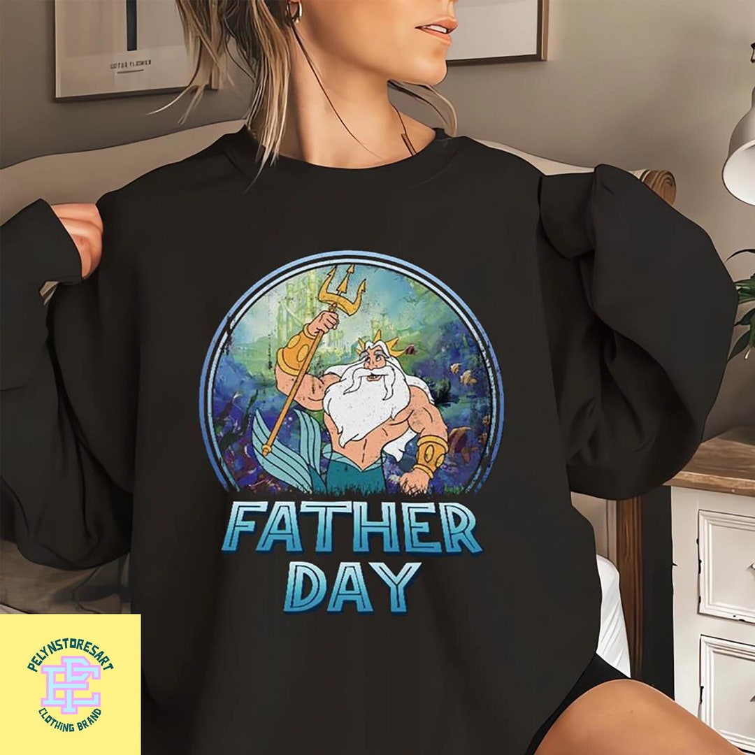 Retro King Triton the Little Mermaid T-shirt, King Triton Shirt, King ...