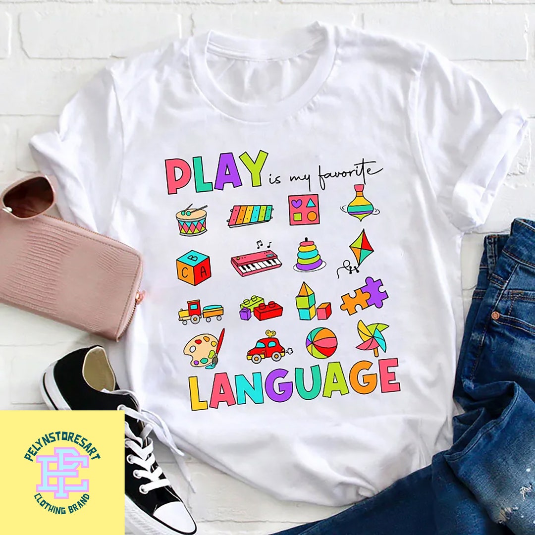 Play is My Favorite Language T-shirt, Speech Therapy Shirt, SLPA ...